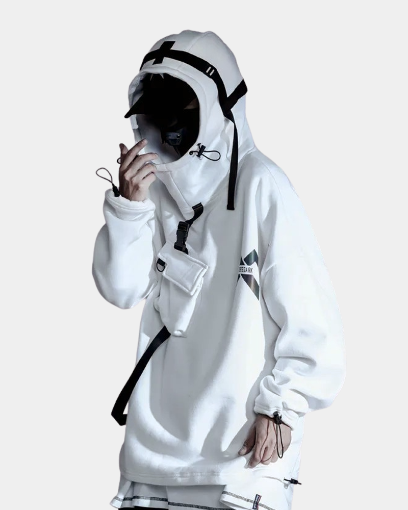 Techwear Hoodie With Straps | Techwear Division